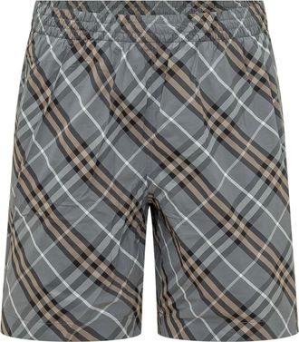 Burberry Homme, Maillots de bain, Multicolore, Taille: M Short de bain &agrave; carreaux