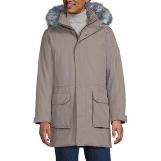 Lands End EXPEDITIONS Daunenparka, Herren, Größe:44-46 regular, Beige, Polyester, by Lands End