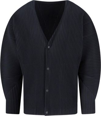 Homme Pliss&eacute; Issey Miyake Faltenstrickjacke