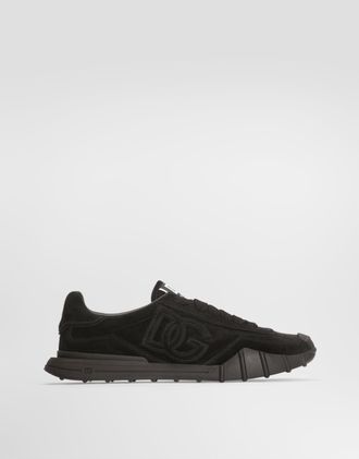 Dolce & Gabbana Sneaker Dg Athletic Aus Spaltleder - Mann Sneakers Schwarz 43