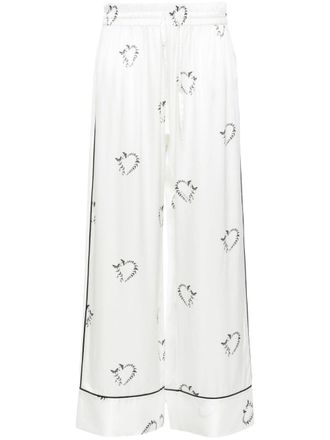 AllSaints Gerade Sofi Hose - Wei&szlig;