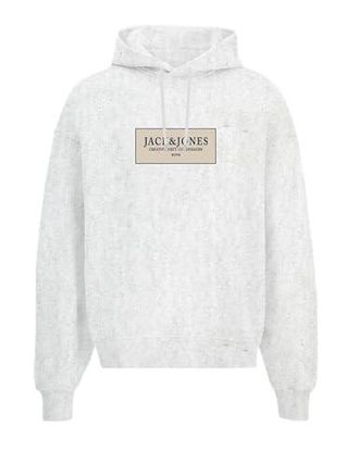 Jack & Jones Hood Jorgreene Sweat &agrave; Capuche FST, Blanc Brillant, XXL Homme