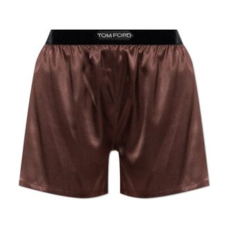 Tom Ford Femme, Shorts, Brun, Taille: 40 FR Shorts en soie
