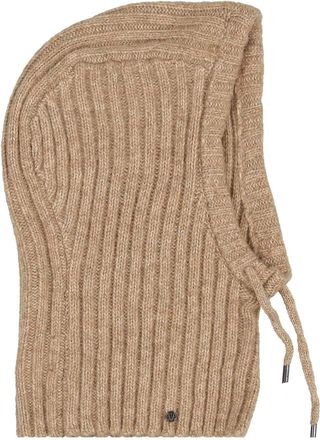 Loevenich Gestrickte Balaklava | Warmer, bequemer Schutz | OneSize | Damen Kapuzenschal Toffee