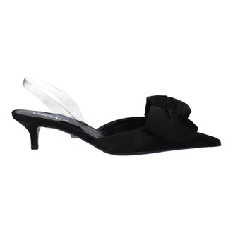 Versace Satin Sandalen - - Shoes - Damen - Schwarzk - 38 EU