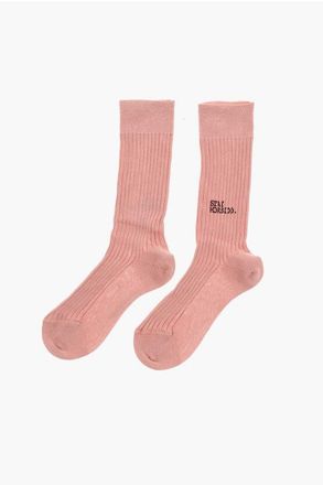 Dsquared2 Solid Color Ribbed Long Socks size 44-45