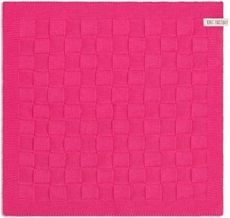 Knit Factory Torchon/Essuie Main Uni - Fuchsia - 50x50 cm