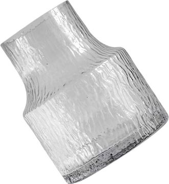 Artibetter Hydroponische Glasvase Mittelgro&szlig; Gestreift Transparent Dekorative Blumenvase f&uuml;r Wohnraum und Hochzeit