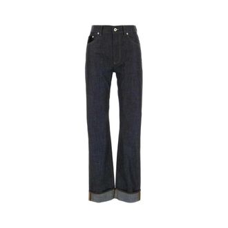 Bottega Veneta Cuffed Straight Leg Denim Jeans - - Jeans - Damen - Blau - S