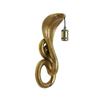 Light & Living Wandlampe Snake - Bronze - 18.5x18x52cm - Andere - Kunststoff - Wandlampen für innen - Wand beleuchtung für Schlafzimmer & Wohnzimmer
