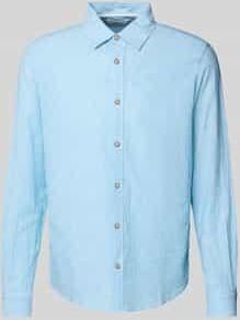 s.Oliver Red Label Regular Fit Freizeithemd aus Leinen-Baumwoll-Mix