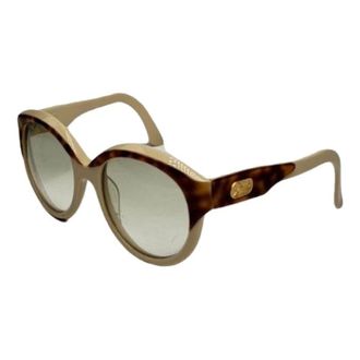 Celine Lunettes de soleil en plastique Pre-owned - Femme - Pre-owned - Beige - Taille: ONE Size