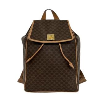 Celine Pre-owned Macadam Trionf PVC Leather Backpack - Femme - Pre-owned - Brun - Taille: ONE Size