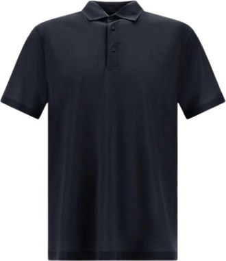 Herno Homme, Tops, Bleu, Taille: XL Polo Jersey Voile Crepe