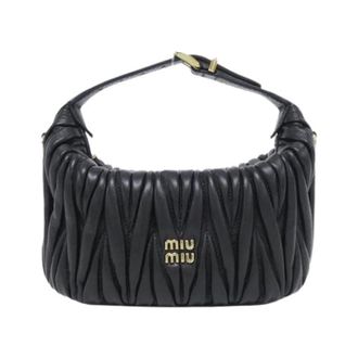 Miu Miu Pre-owned Sac Matelasse MIU - Femme - Pre-owned - Noir - Taille: ONE Size