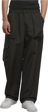 Urban Classics Herren Hose Technical Ripstop Cargo, Baggy Cargohose aus robustem Ripstop-Material, elastischer Bund mit Kordelzug, Größen S - 5XL