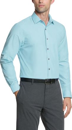 Kenneth Cole Herren Slim Fit Solid Klassisches Hemd, Hell, blau, 38 cm-39 cm Hals 81 cm-84 cm &Auml;rmel