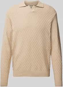 Redefined Rebel Regular Fit Poloshirt im langärmeligen Design Modell ZEKE