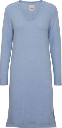 Oxmo Ida Damen Strickkleid Feinstrickkleid Kleid, Gr&ouml;&szlig;e:XXL, Farbe:Brunnera Blue Melange (1639221)