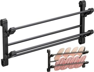 Generic Faltbares Schuhregal Zur Wandmontage, Kein Bohren, Platzsparendes Schuh-Organizer-Aufbewahrungsregal, Mehrzweck-Handtuchhalter Aus Metall Zur Wandmont