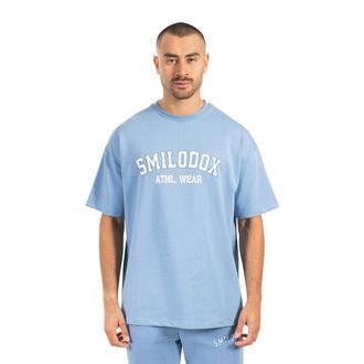 Smilodox Herren T-Shirt Kayson - Locker geschnittenes Oversize Shirt mit Retro Frontprint, bequemem Rundhalsausschnitt und weichem Material f&uuml;r modernen Street