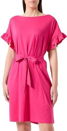 Vila Vila Visummera Boat Neck S/S Dress/R Robe, Rose, S Femme