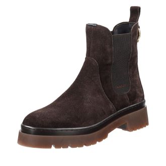 GANT FOOTWEAR Damen ALIGREY Chelsea-Stiefel, Dark Brown, 39 EU