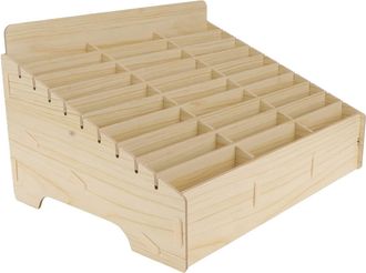 Hemoton Handy Aufbewahrungsbox Mit 30 F&auml;chern Aus Holz Praktische Handy Garage F&uuml;r Schule Und B&uuml;ro Ordnungssystem F&uuml;r Klassenzimmer Und Besprechungsr&auml;ume 12.4