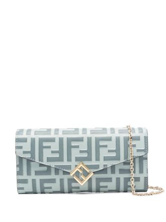 Fendi FF Diamonds Portemonnaie - Blau