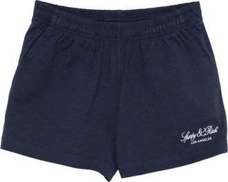Sporty & Rich Logo-embroidered Drawstring Shorts