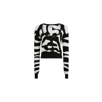 Moschino Eingestrickter Pullover - - Knitwear - Damen - Schwarzk - XS