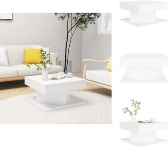 vidaXL Couchtisch Wei&szlig; 57x57x30 cm Holzwerkstoff - Couchtisch - Wohnzimmertisch - Wei&szlig;er Couchtisch - Holzt Tisch - Beistelltisch
