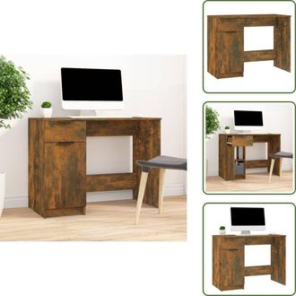 vidaXL Bureau Ch&ecirc;ne fum&eacute; 100x50x75 cm Bois ding&eacute;nierie - Bureau - Meuble De Bureau - Bureau Informatique - Table Ordinateur - Bois Ding&eacute;nierie