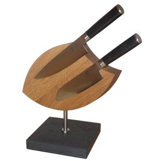 Kai Kai Europe DM-0594 Ken Onion Messerblock, drehbar/Schiefersockel