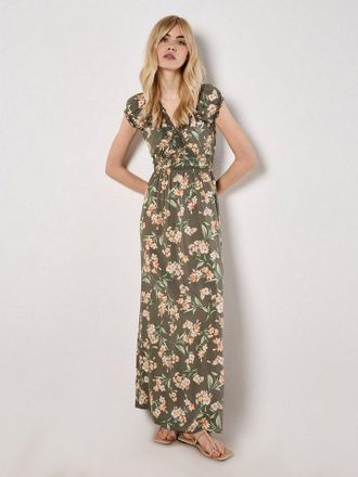Apricot Maxikleid Jasmine Maxikleid in Wickeloptik mit Blumenmuster