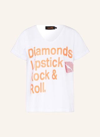 Miss Goodlife Miss Goodlife T-Shirt Mit Schmucksteinen weiss