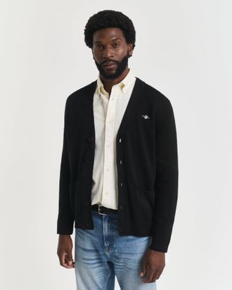 GANT Herren Casual Cotton Strickjacke (XXXL) Schwarz