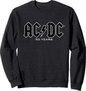 AC/DC Geschichte der Logos 50 Jahre Sweatshirt