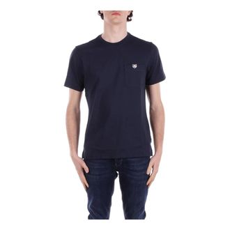 Barbour Homme, Tops, Bleu, Taille: XL T-shirts et Polos Bleus Logo Poche avant