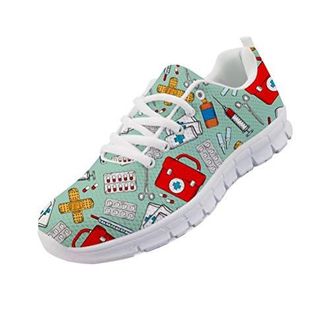CHAQLIN Femmes Hommes Chaussures de Course Univers Sport Fitness Athlétisme Garçons Filles À Lacets Infirmière Baskets Légère Plat Dames Loisirs Jogging March