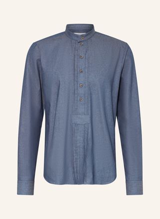 Grasegger Trachtenhemd Kopeke Extra Slim Fit Mit Stehkragen blau
