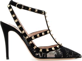 Valentino Garavani Femme, Chaussures, Noir, Taille: 36 EU Rockstud Ankle Strap Pump