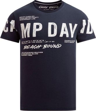 Camp David Rundhalsshirt mit Baumwolle