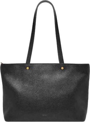 Fossil Jessie, Sac de Transport Femmes, Noir fumé, 40.64L x12.7Wcm x24.13H cm