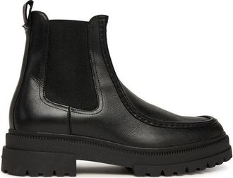 Tommy Hilfiger Klassische Stiefeletten Th Chunky Dress Casual Chel FM0FM05763 Schwarz