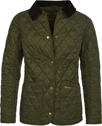 Barbour Femme, Vestes, Vert, Taille: 40 FR Veste matelass&eacute;e verte avec col en velours