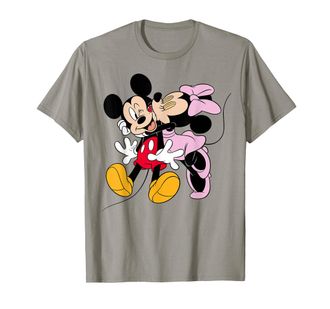 Disney Mickey Mouse And Minnie Kiss Valentine T-Shirt