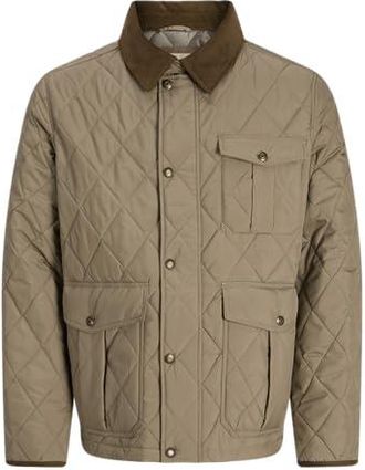 Jack & Jones Quilted Jacket Veste matelassée Jprblubryan, Taupe, L Hommes