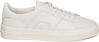 Santoni Baskets Double Boucle - Homme - Chaussures - Blanc - Taille: 45 EU
