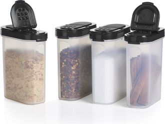 Tupperware Gro&szlig;e Gew&uuml;rzstreuer, 4er Set, h&auml;lt trockene Kr&auml;uter und Gew&uuml;rze frisch, BPA-frei, sp&uuml;lmaschinenfest